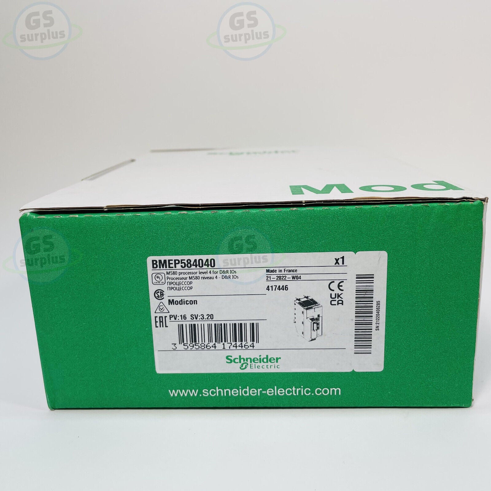 Schneider BMEP584040 Modicon M580 Processor – GSSurplus Inc.