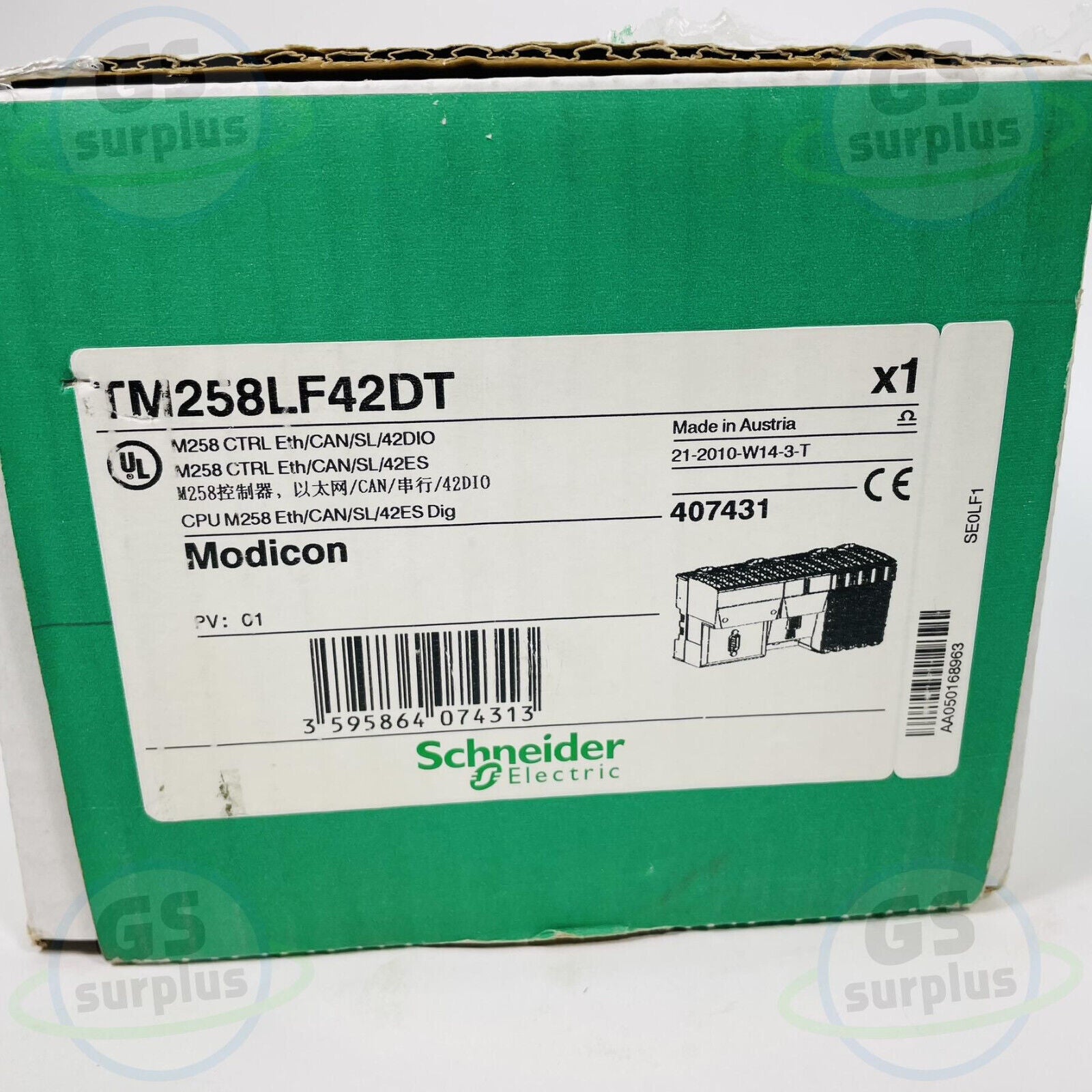 Schneider TM258LF42DT Modicon M258 Logic Controller – GSSurplus Inc.